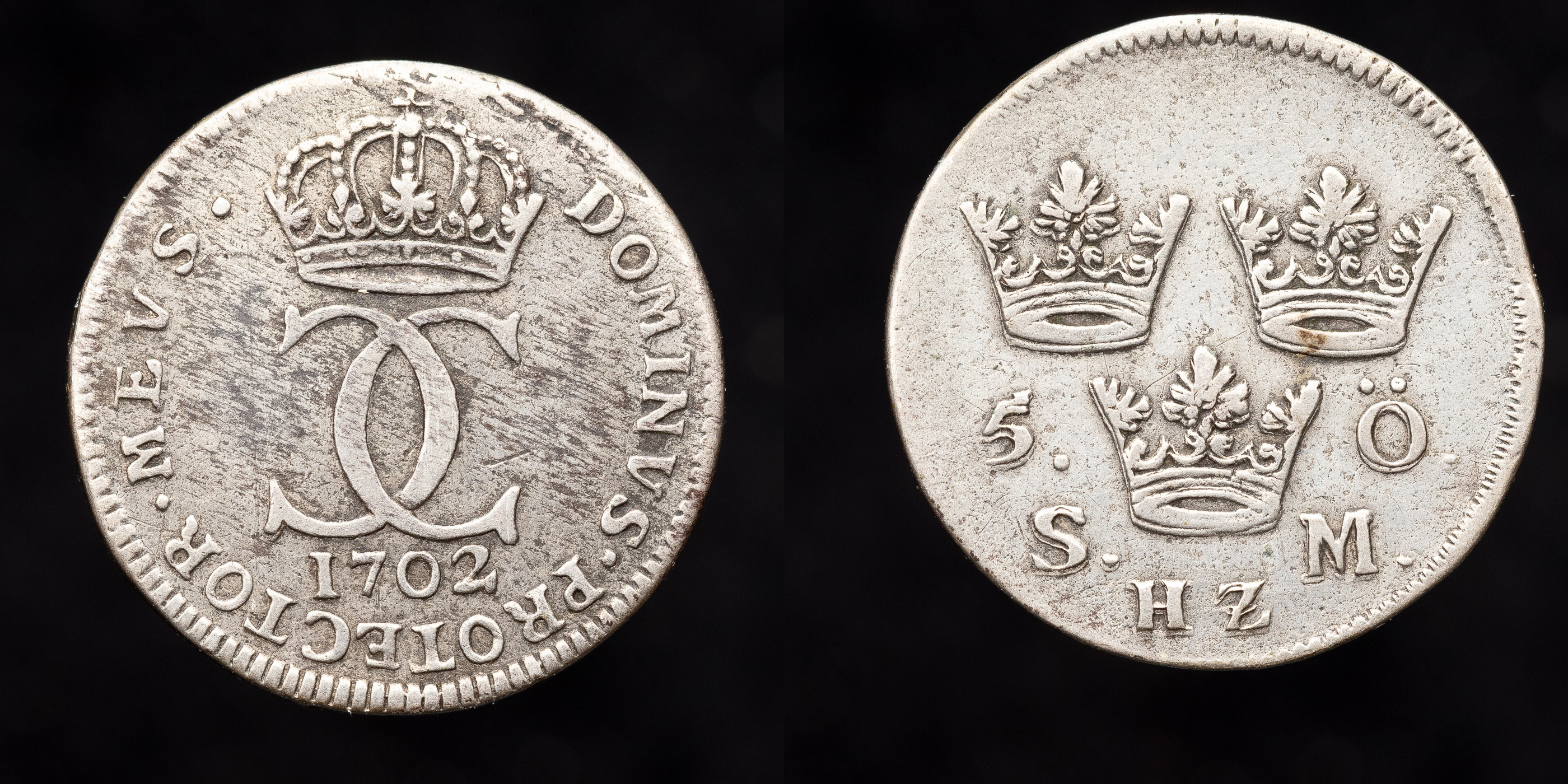 KARL XII (1697-1718). STOCKHOLM. 5 öre 1702. | Auktion
