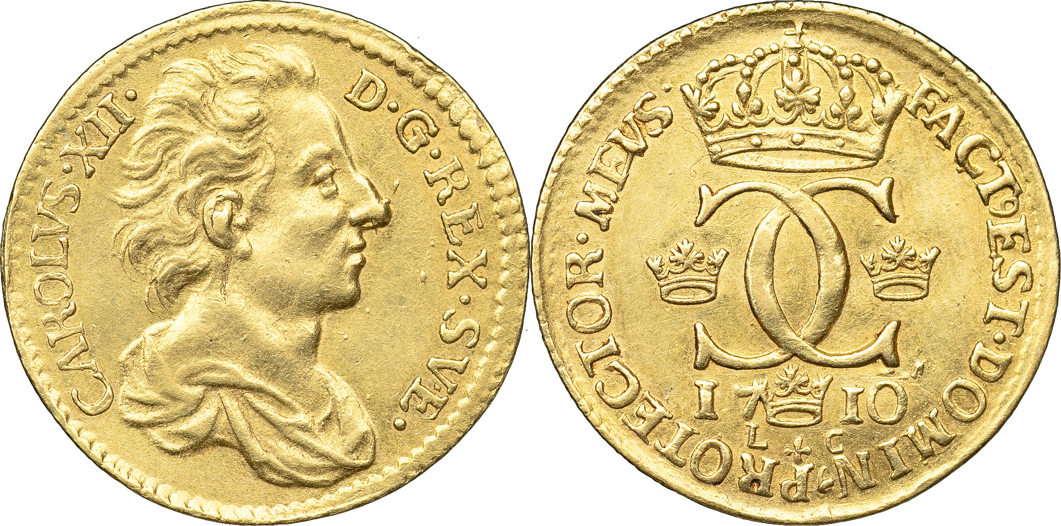 KARL XII (1697-1718). STOCKHOLM. Dukat 1710. | Auktion