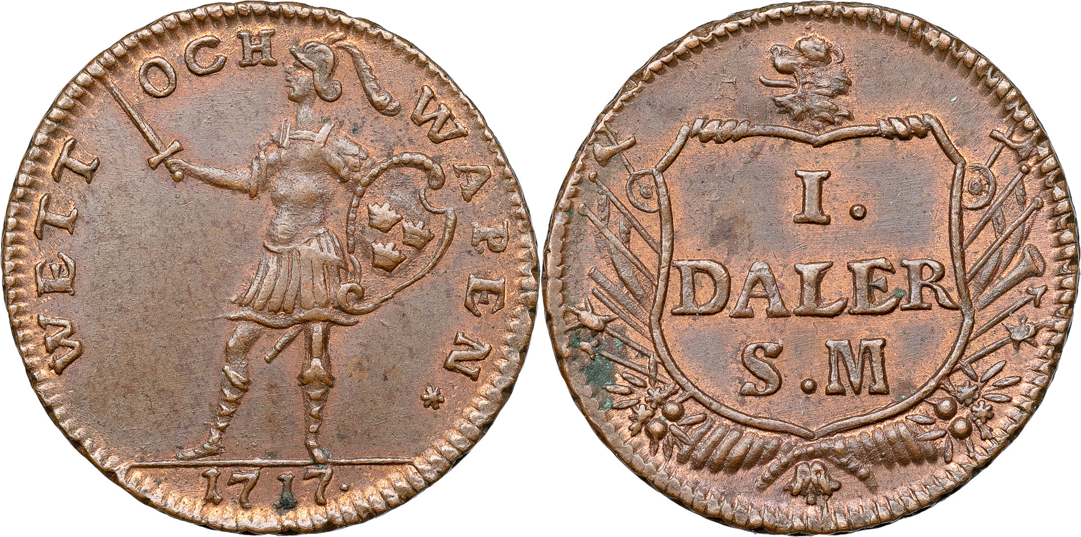 KARL XII (1697-1718). STOCKHOLM. Daler SM 1717. | Auktion