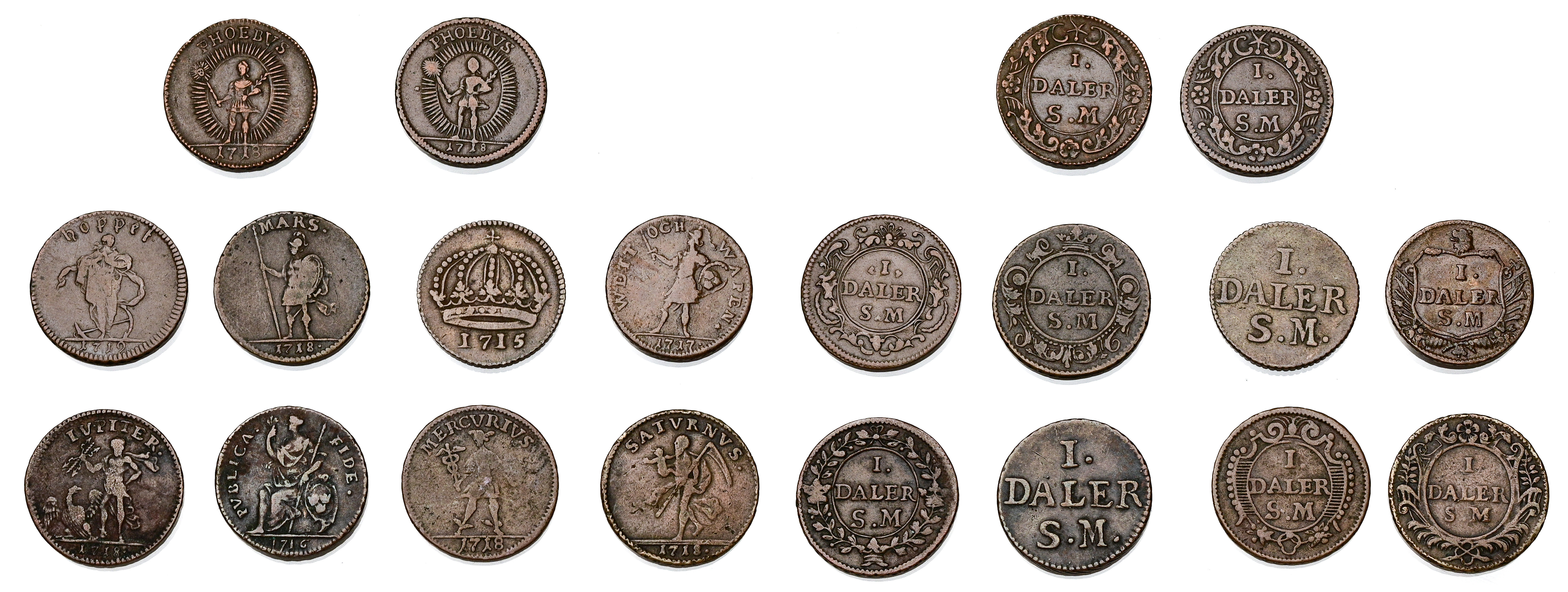KARL XII (1697-1718). Lot of 10 | Auktion